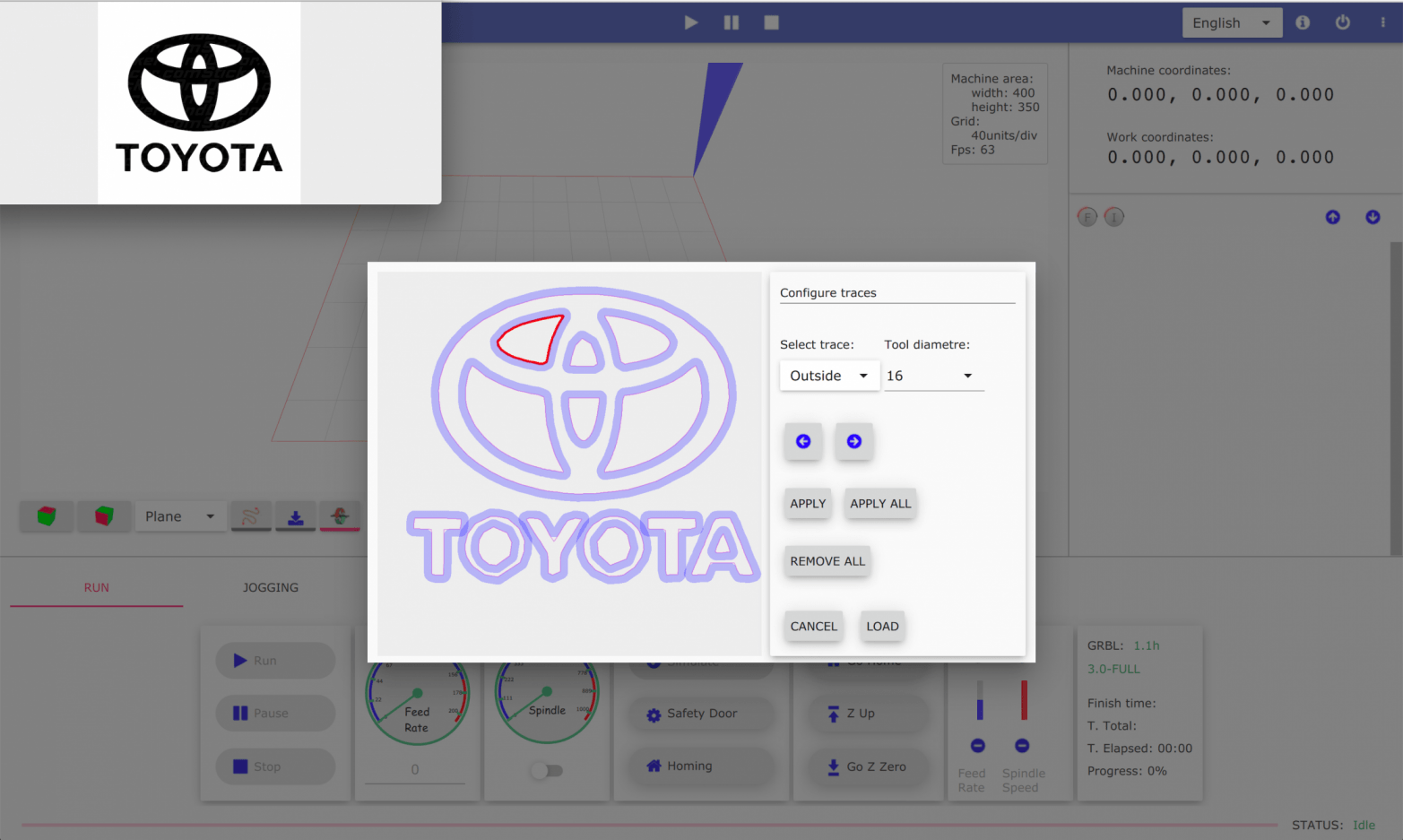 Ultimate CNC Grbl controller software