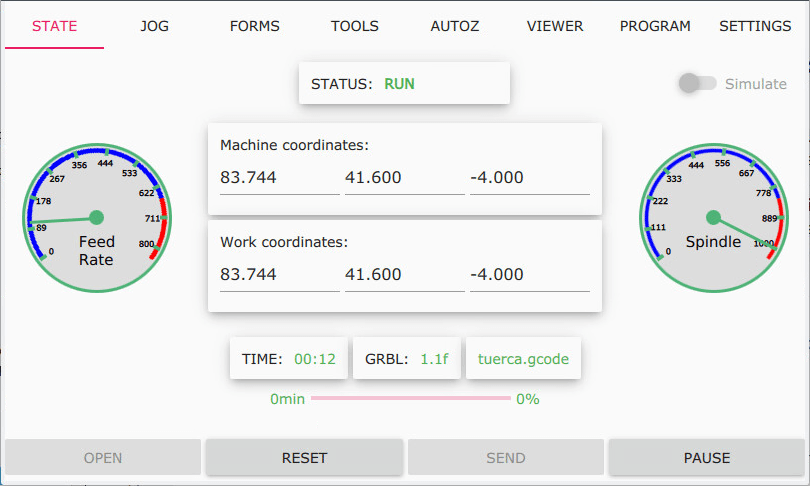 Ultimate CNC Grbl controller software
